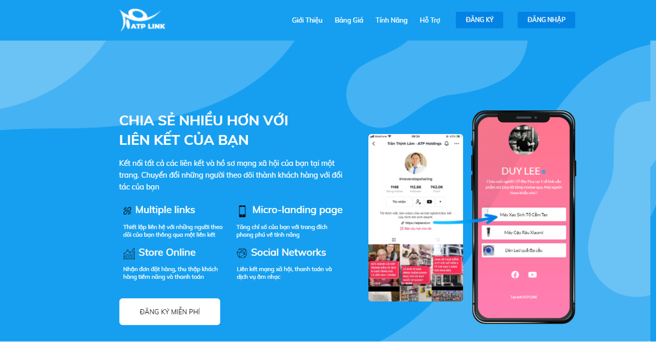 Bio Link là gì? Cách tạo Bio Link với công cụ miễn phí ATP Link | ATP Software