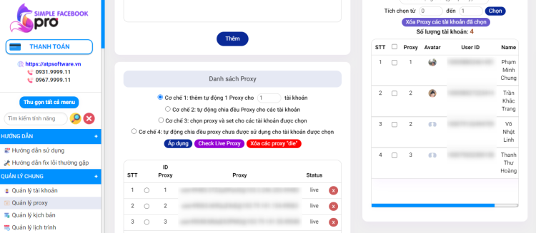 Hướng Dẫn Sử Dụng Simple Facebook PRO | ATP Software