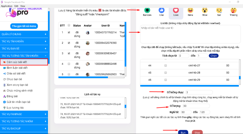 Hướng Dẫn Sử Dụng Simple Facebook PRO | ATP Software