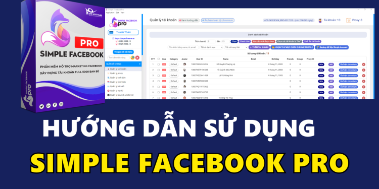 Hướng Dẫn Sử Dụng Simple Facebook PRO | ATP Software