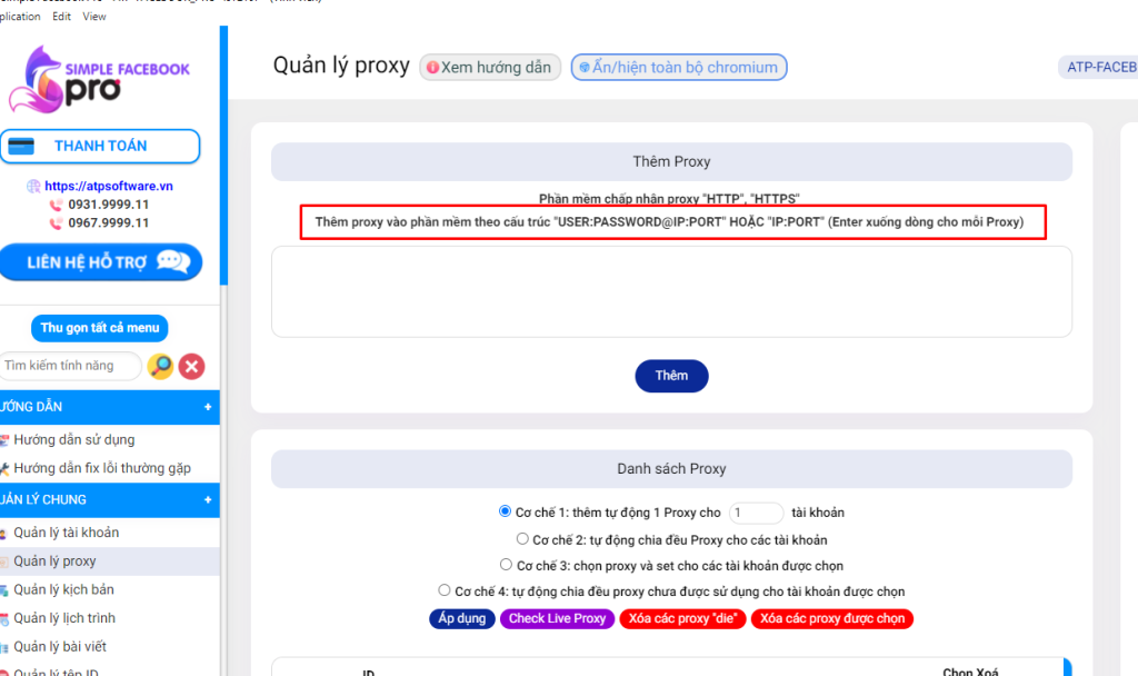 Hướng Dẫn Sử Dụng Simple Facebook PRO | ATP Software