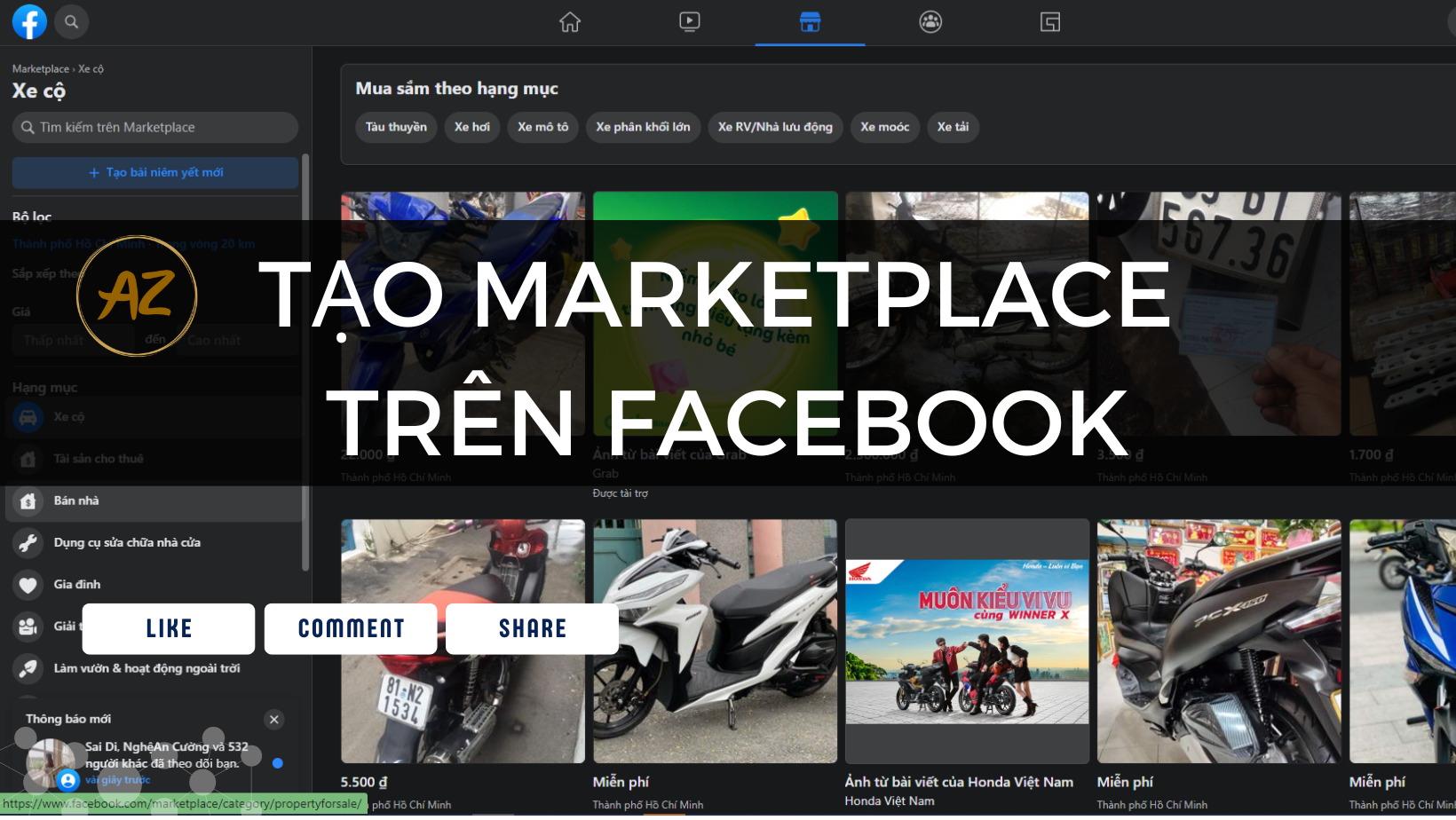 Hướng dẫn tạo Marketplace trên Facebook vô cùng đơn giản