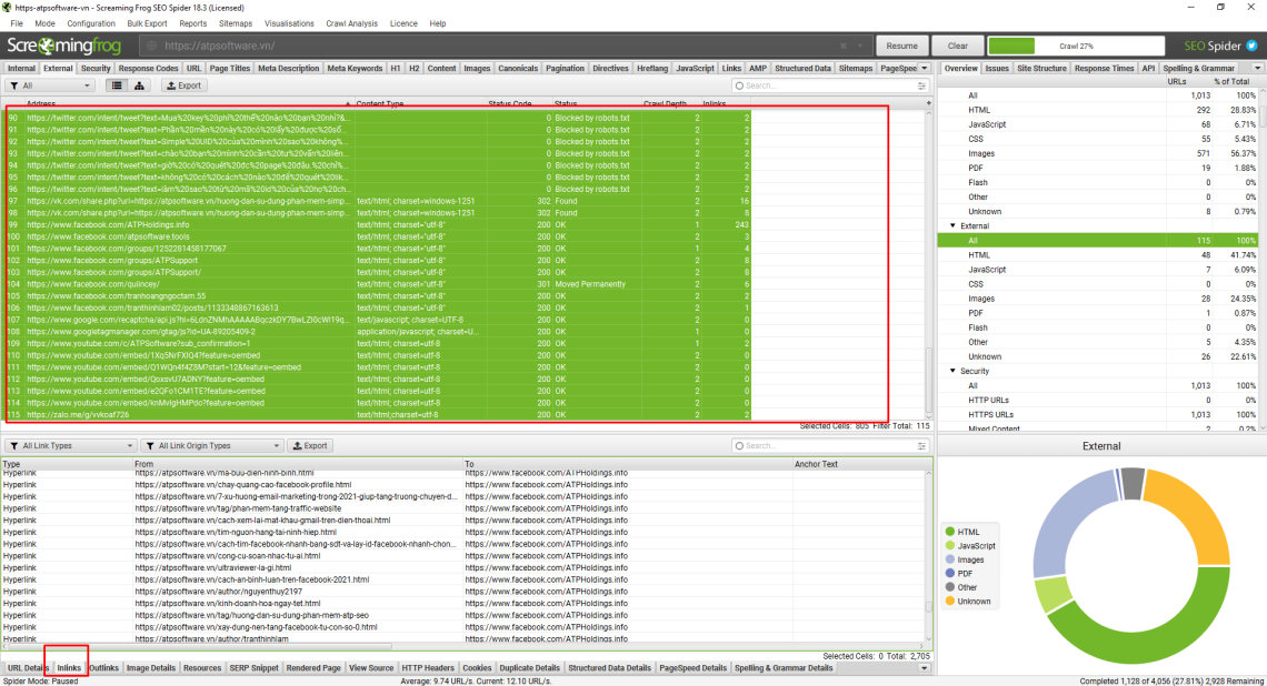 Cách Tìm Và Xóa Link Out Khỏi Website Bằng Screaming Frog SEO | ATP Software