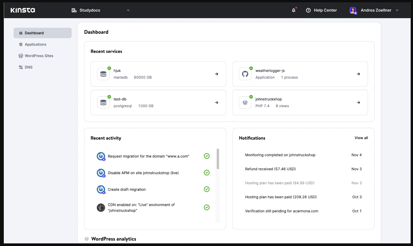 Kinsta- Cung cấp dịch vụ lưu trữ -2025 - ATP Software