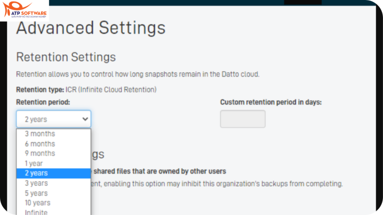 Datto Backupify - Quản Lý Dữ liệu - 2025 - ATP Software