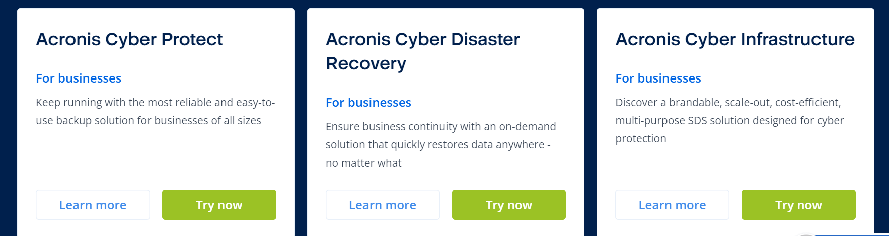 Acronis Cyber Backup - Sao Lưu Dữ Liệu - 2026 - ATP Software
