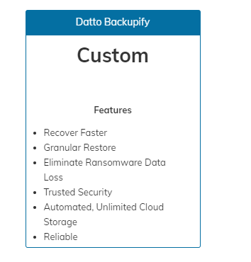 Datto Backupify - Quản Lý Dữ liệu - 2025 - ATP Software