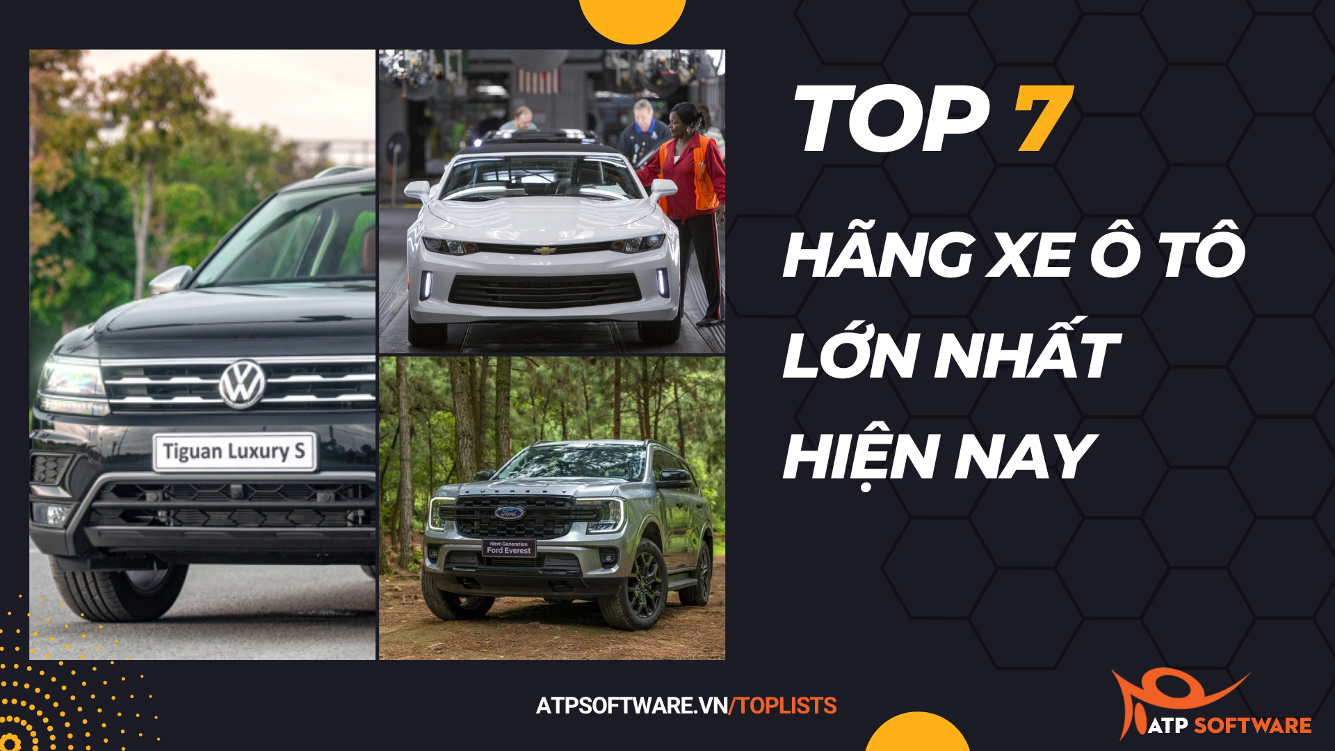 Top 7 hãng xe ô tô lớn nhất hiện nay | ATP Software