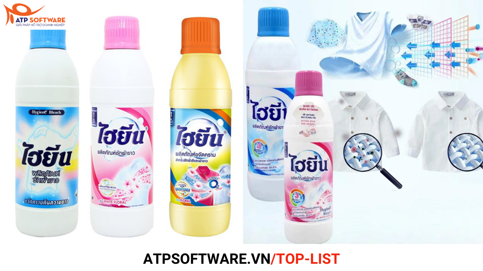 Top 5 thuốc tẩy quần áo an toàn và hiệu quả | ATP Software