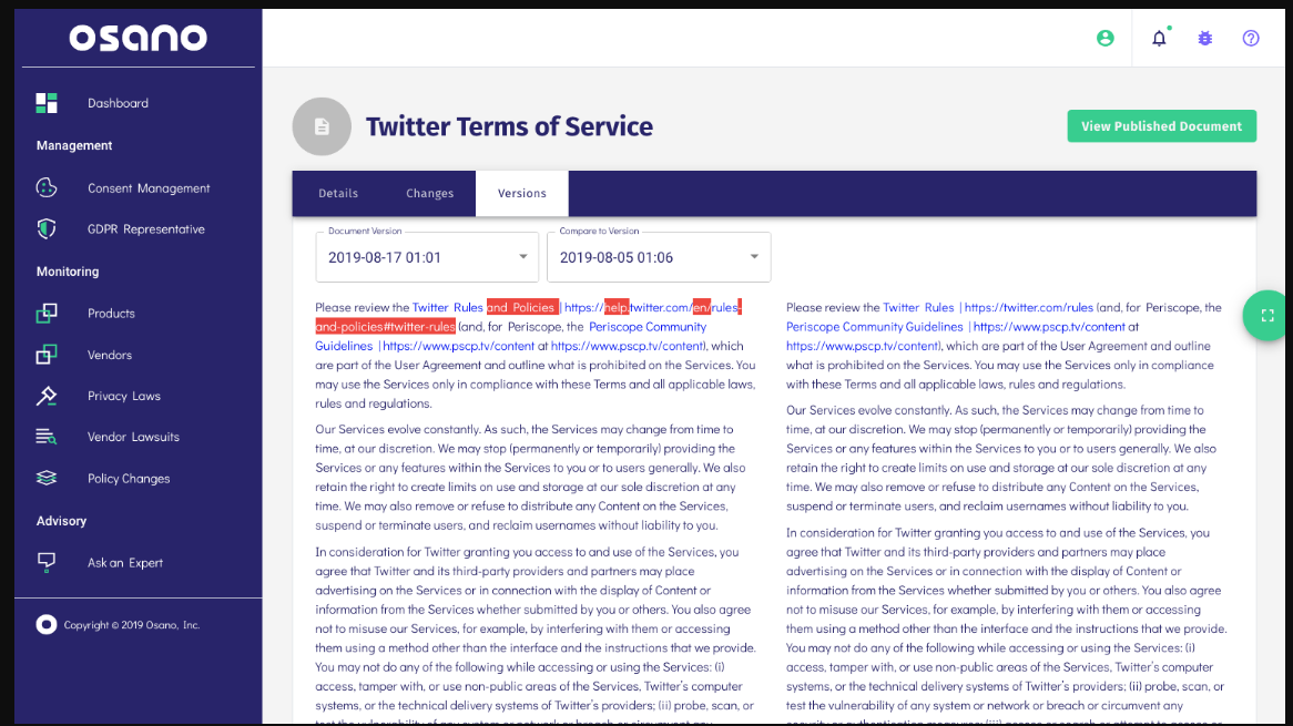 Osano- Nền tảng bảo mật dữ liệu -2024 - ATP Software