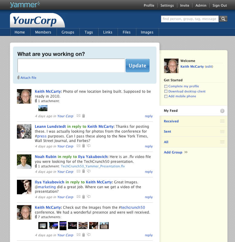 Yammer-Nền tảng mạng xã hội