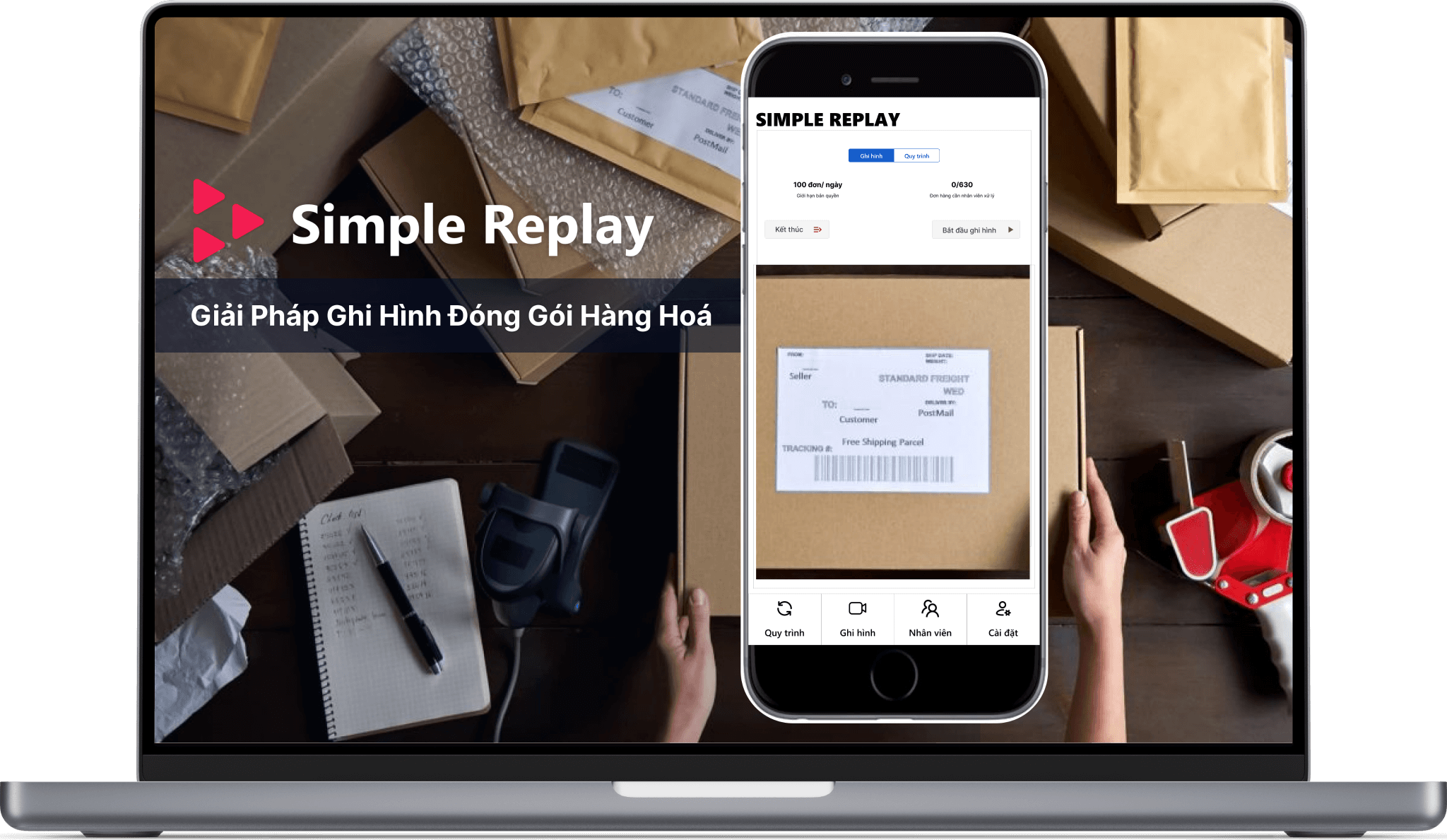 Simple Replay - Phần mềm quay video gói hàng | ATP Software