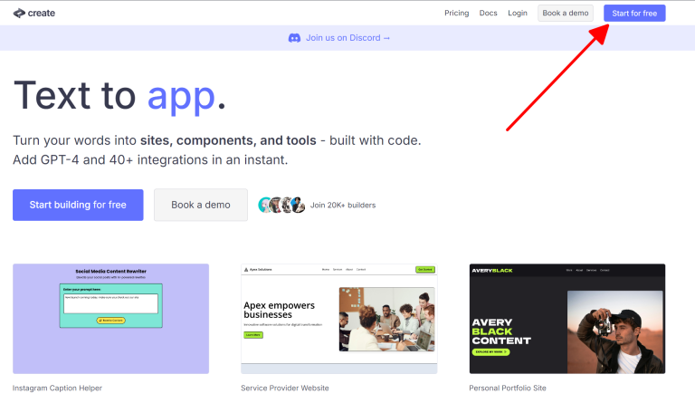 Create.xyz – Giải pháp tạo ứng dụng/web No-Code bằng AI | ATP Software