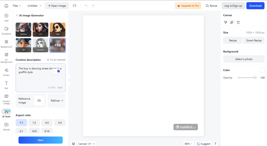 insMind AI Image Gen: Trình tạo hình ảnh AI online miễn phí | ATP Software